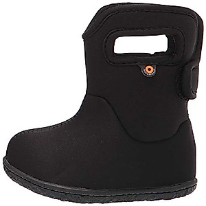 Bogs Baby Rain Boot, Black/Black, 6 US Unisex Infant