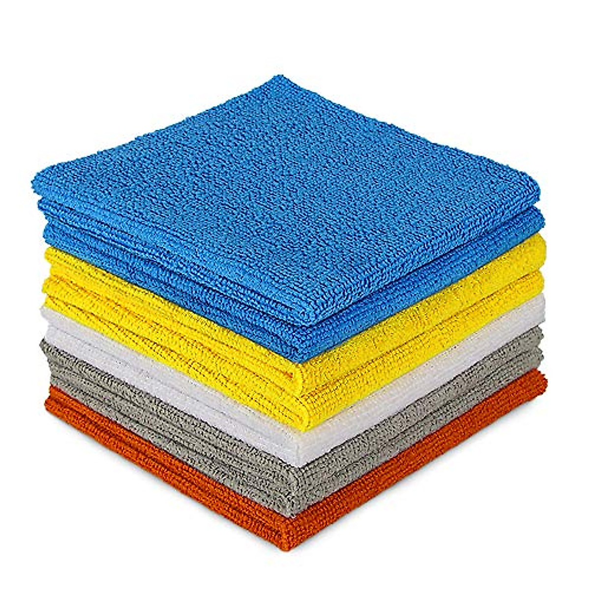 AIDEA Microfiber Cleaning Cloths-8PK, Cleaning Cloth Drying Towel, All-Purpose Softer Highly Absorbent, Lint Free, Streak Free Wash Cloth for House, Kitchen, Car, Window, Gifts-(12in.x 12in.)