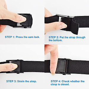 RIO Direct 2PCS Tie Down Straps, Heavy Duty Lashing Straps Adjustable Cam Buckle Tie-Down Straps for Motorcycle, Cargo, Trucks,Trailer,Luggage- 9.8' x 1" Black