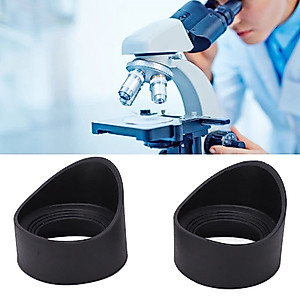 2Pcs Rubber Eyepiece Eye 27mm, Professional Collapsible Eye Guards Cups, for Microscope Eyepieces, Monoculars and Binoculars of 42?48mm/1.65?1.89in