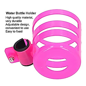 Stroller Cup Holder, Universal Cup Holder Stroller Water Bottle Holder Bike Water Bottle Holder Stroller Drink Holders for Stroller Bicycle Wheelchair(Pink)