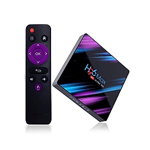 Xilibod Android 10.0 H96 Max TV Box 4GB RAM 32GB ROM, Penta-Core Mali-450, RK3318 Quad-Core 64bit Cortex-A53, H.265 Decoding 2.4GHz/5GHz WiFi Smart TV Box - Model No.: H96max 4GB 32GB