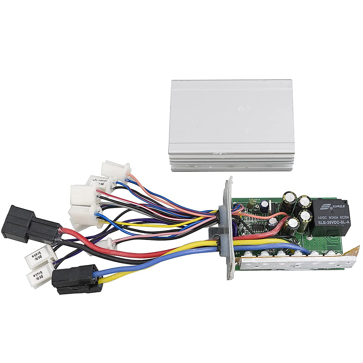 48V 1000W Brushed DC Motor High Speed Electric Motor & DC Brush Controller & Gas Accelerator Throttle & Ignition Lock for Dirt Bike e-Bike ATV Go Kart Moped Mini Bikes Motorized Bicycle