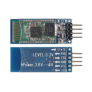 ACEIRMC 4pcs HC-06 RS232 4 Pin Wireless Bluetooth Serial RF Transceiver Module Bi-Directional Serial Channel Slave Mode for Arduino