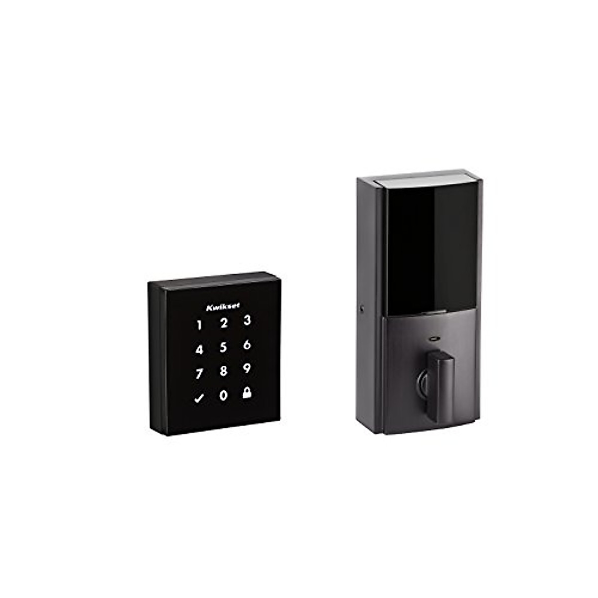 Kwikset Obsidian Keyless Touchscreen Electronic Deadbolt in Venetian Bronze