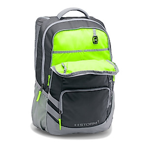 Under Armour Storm Hustle II Backpack, Red (600)/Silver, One Size Fits All