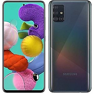 SAMSUNG Galaxy A51 Verizon + GSM Unlocked 128GB Black (Renewed)