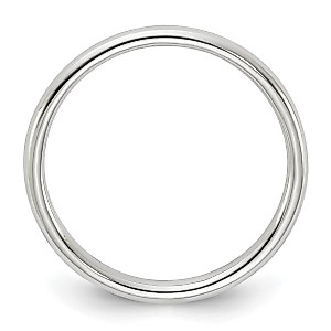 IceCarats 925 Sterling Silver 2mm Half Round Plain Classic Wedding Band Ring Size 7.5