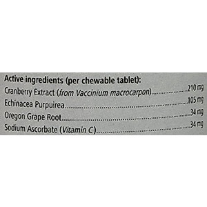 PALA TECH Cranberry Plus 60 Chewable Tablets for Dogs & Cats (Pack of 2)