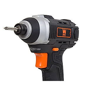 WEN Cordless Impact Driver with 20V Max Battery, Bits, Charger and Carrying Bag (49135)