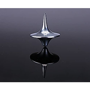 Rienar Accurate Spinning Top, Vintage Totem Zinc Alloy Silver Toy Gift