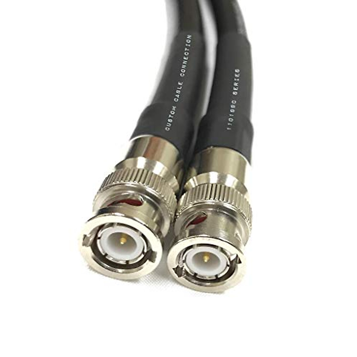 Custom Cable Connection 10 Foot BNC Male to BNC Male LMR400 Times Microwave 50 Ohm Coax Low Loss Antenna Cable for Ham Radio, WLAN, CB Radio and WiFi Antenna Feeders