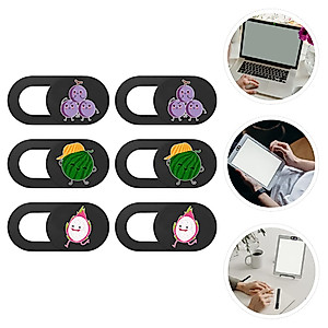 SOLUSTRE 6pcs Camera Cover Privacy Webcam Cover Computers laptops Cover Slide Phone Webcam Camera Shield Cover Camera for Computer Webcam Privacy Covers Cover Plate Cell Phone abs