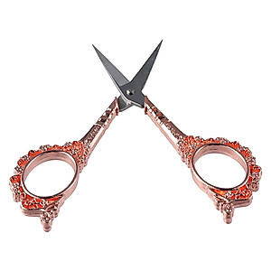 HomeSoGood Embroidery Scissors Sewing Scissor,4.5in Crochet Scissor,Rose Gold Craft Shears for Handcraft DIY Needlework Artwork
