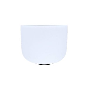 Frosted E Note Solar Plexus Chakra Quartz Crystal Singing Bowl 8-inch with Free O-Ring Glue and Plastic rod wrapped in Sheepskin included For Healing and Mindfulness