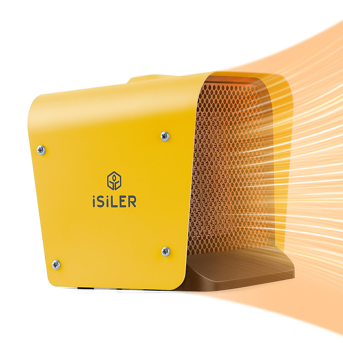 ISILER Space Heater, 1500W Portable Ceramic Space Heater with Adjustable Thermostat Tip-Over Overheat Protection ETL Certified for Home Office Garage