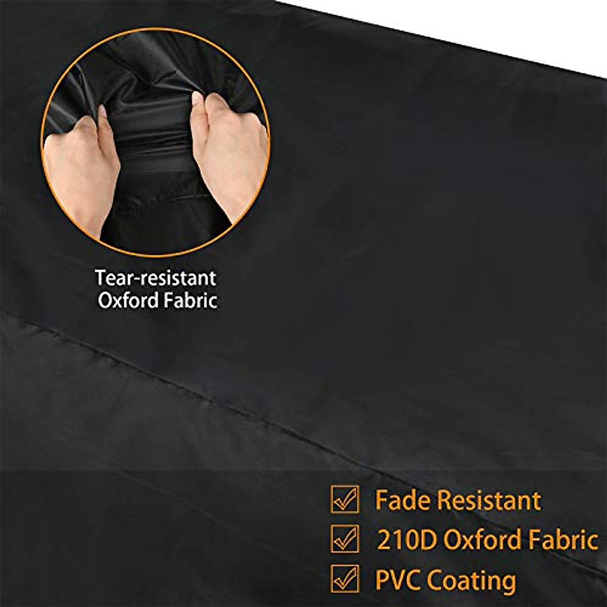 Mancro Square Patio Table Cover, 48 Inch Water-Resistant Outdoor Patio Furniture Cover for Table and Chairs, Windproof & UV-Protection Patio Cover 48L x 48W x 29H