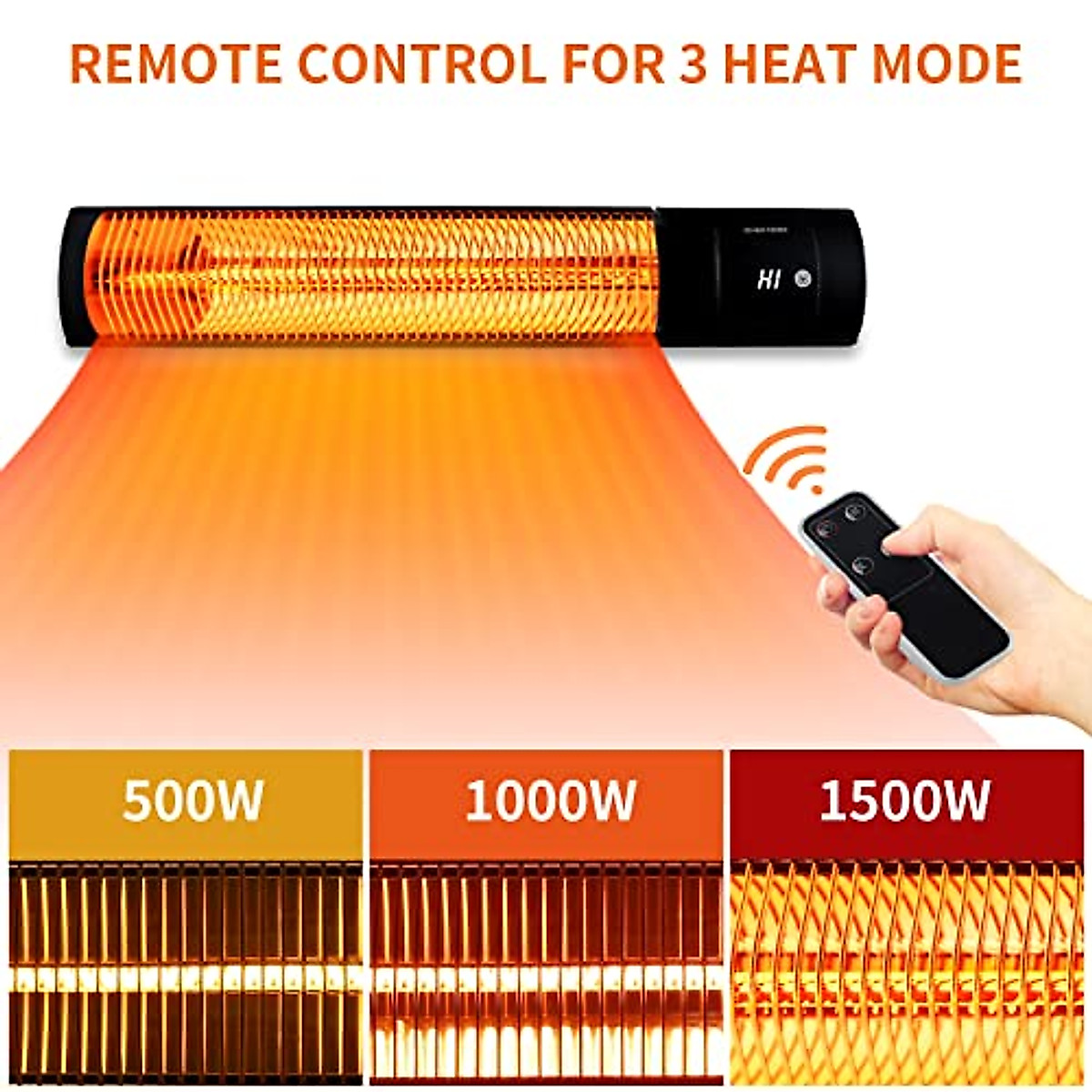 Outdoor Patio Heater with Cover Propane Gas Heater Standing LP 48,000BTU Standing with Pulley Accessories for Patio, Courtyard, Commercial, Garden