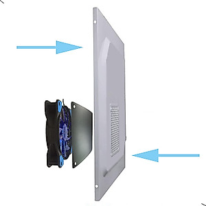 ThreeBulls 12 Pcs 140mm PVC Black PC Cooler Fan Dust Filter Dustproof Case Cover Computer Mesh