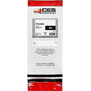 CES Imaging Replacement for Canon PFI-320BK Black 300ml Ink Tank in Retail Package