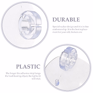 Cabilock 200pcs String Mini Suction Cup Lighting Accessories Window Screen Clips Window Suction Cup Hook Led Light Hanger Outside Fairy Light Suction Cup Wall Clip Plastic Fish Tank