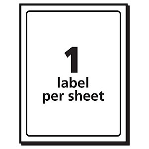 Avery Printable Shipping Labels, 4" x 6", White, Packs of 20, 6 Packs, 120 Blank Address Labels Total (05292)