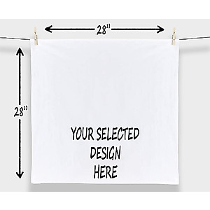 Handmade Funny Kitchen Towel - 100% Cotton Funny Cat Dish Towel - 28x28 Inch Perfect for Housewarming Cat Dog Lovers - Christmas - Pet Lovers Gift (Dog Mother Coffee Lover)