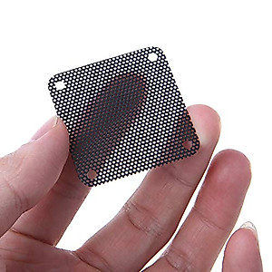 Tebatu PVC Fan Dust Filter PC Dustproof Case Cuttable Computer Mesh Cover 40mm Mesh Black