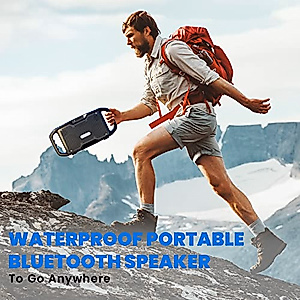 FORTECLEAR Bluetooth Speaker with Rich BASS,Portable Waterproof 50W Loud Outdoor Multi Sync Pairing Speaker Bluetooth with Subwoofer,30H Playtime,Wireless Speaker for Camping,Beach,Tech Gifts for Men