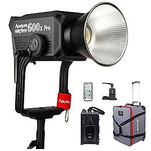 Aputure LS 600x Pro 600W Bi-Color LED Video Light, CCT 2700K~6500K, CRI&TLCI ≥96,App Control 9 Lighting FX V-Mount for Video Recording Photography