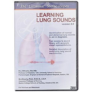 3M Littmann Educational CD, Learning Lung Sounds, 5110, (Pack of 1)