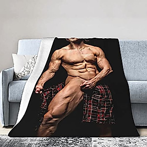 Sam Heughan Ultra-Soft Micro Fleece Throw Blanket Warm Comfortable Versatile Blanket for Sofa and Travel
