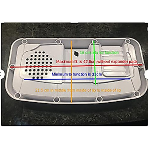 SinkTwice for toilet tanks 15.25" - 16.8" wide (measured with lid off)