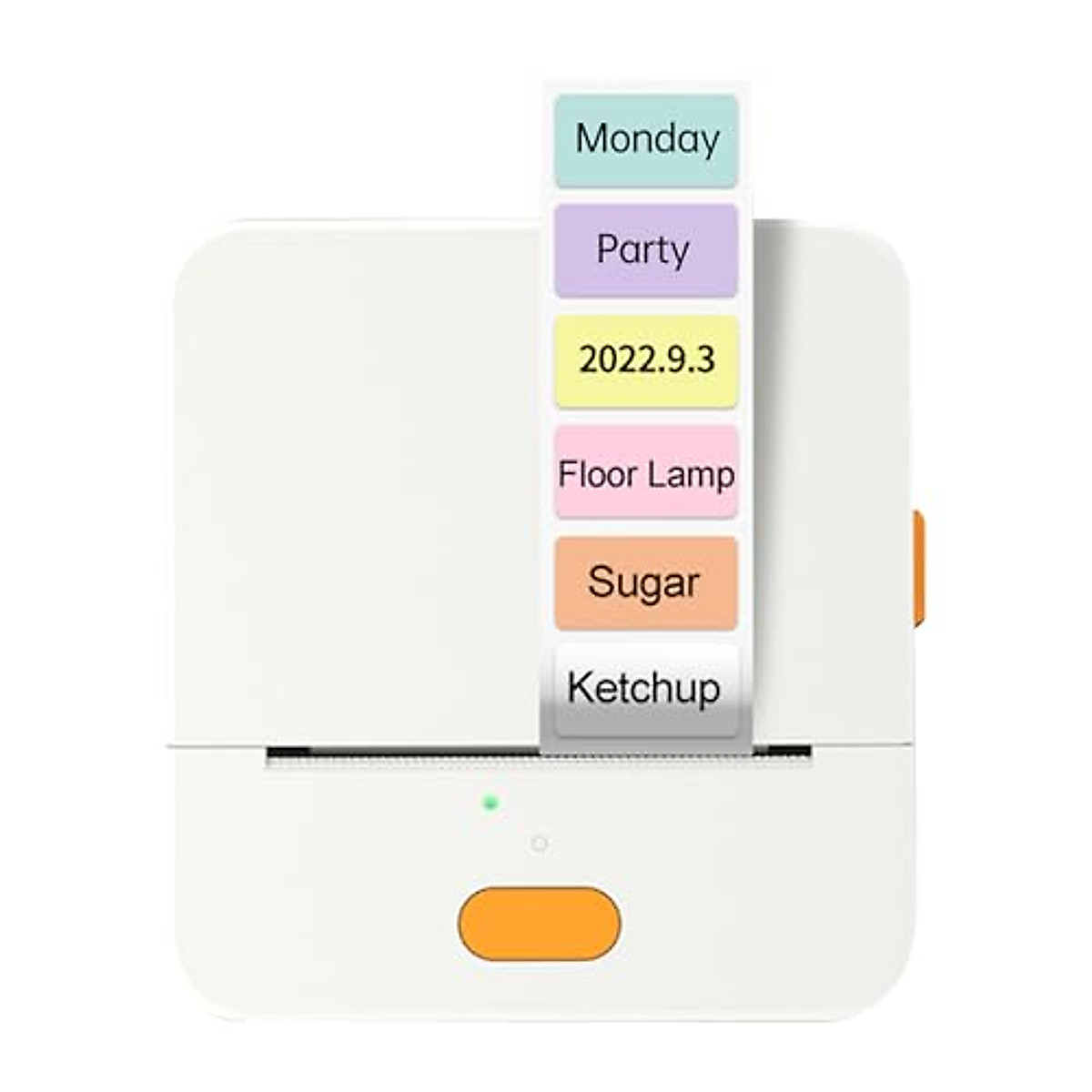 Yosoo Receipt Printer, Receipt Printers 57mm with 50 * 30mm/200 Label Stickers Thermal Receipt Printer for Easy and Clear Printing (White)