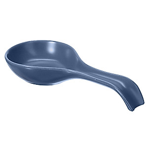 OGGI Ceramic Spoon Rest- Spoon Rest for Stove Top, Spoon Holder for Countertop, Kitchen Decor for Counter, Coffee Bar Accessories, Midnight Blue