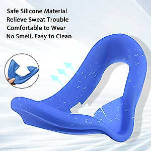 VR Facial Interface Cover for Oculus Quest 2 Protective Lens Cover VR Headsets Face Eye Pad Cushion for Oculus Quest 2 Accessories Sweatproof Comfortable