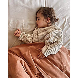 Toddler Baby Girl Boy Knitted Sweater Long Sleeve Solid Color Pullover Crewneck Sweatshirt Top Fall Winter Clothes (Beige, 2-3T)