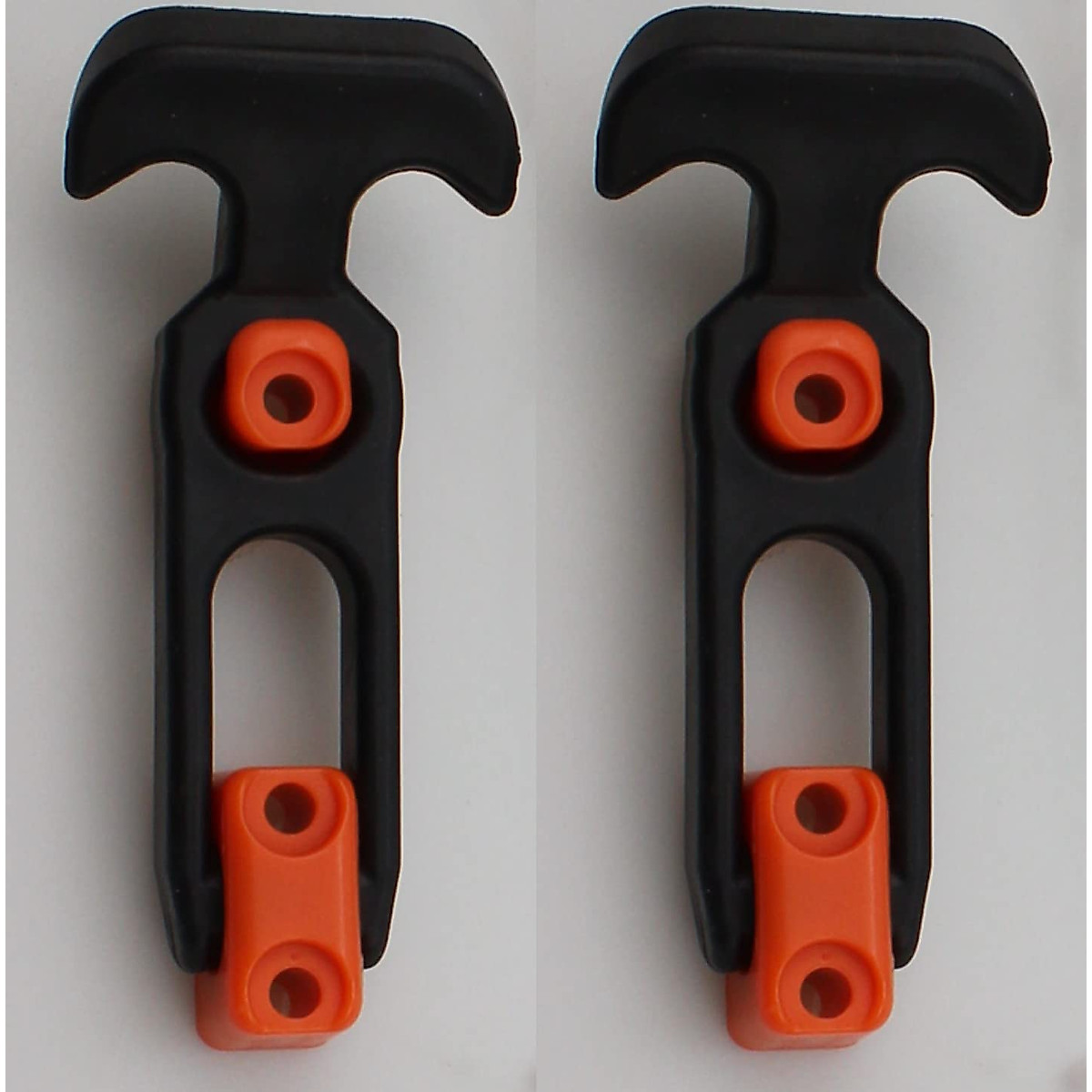 COOLOGIN Rubber Flexible T-Handle Hasp Draw Latch for Tool Box, Cooler, Golf Cart or Engineering Machine Hood (Multicolored, 2 PCS)