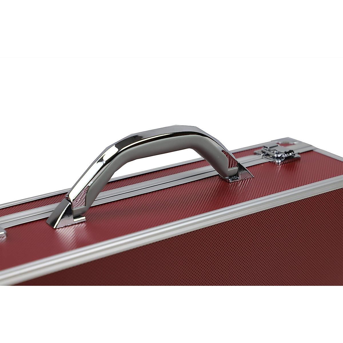 Ursae Minoris Elite Burgundy/Red Aluminum Case with 2 Compartments for US Proof Sets, Mint Sets, Postage Stamps in Glassines, Currency in Sleeves, Top loaders and Other Treasures