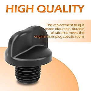 POOLOOP R0446000 Drain Plug with O-Ring Replacement Compatible with Zodiac Jandy Filter Pumps & Water Purification System(2 Pack) Black