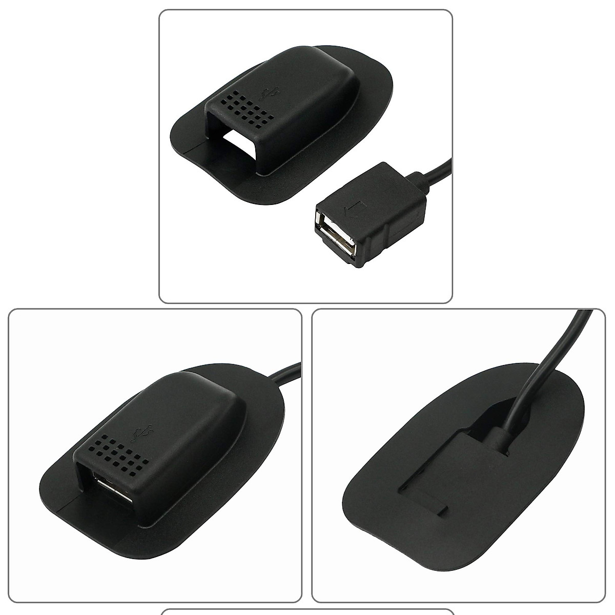 SinLoon USB 2.0 Charging Cable USB 2.0 Male to USB Female Panel Mount Charging & Data Sync Cable for Work Backpack USB Charging Port(0.6M)