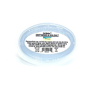 3 Pack DRIFTWOOD AND SEA SALT Aroma Gel Melts™ Gel Wax For Warmers And Burners By The Gel Candle Company PEEL, MELT AND ENJOY