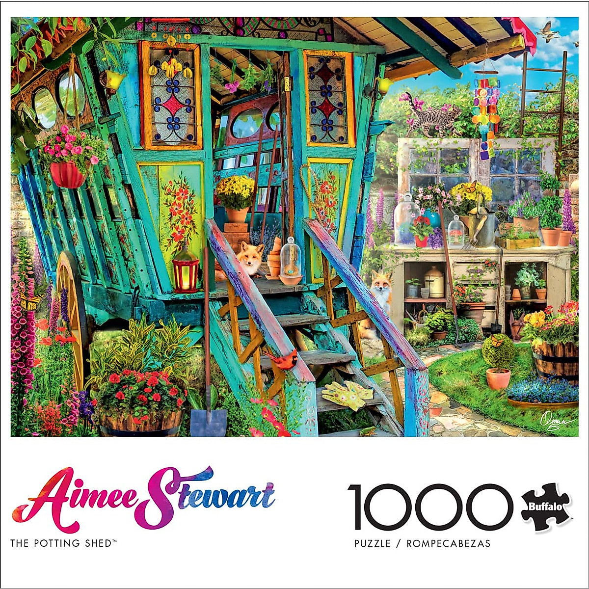Buffalo Games - Aimee Stewart - The Potting Shed - 1000 Piece Jigsaw Puzzle for Adults Challenging Puzzle Perfect for Game Nights - Finished Puzzle Size is 26.75 x 19.75