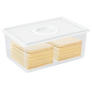 Vellsenne Sliced Cheese Container with Time Recording - Block Cheese Storage Container for Fridge Cream Cheese Sliced Cheese Cheddar Container Cheese Box with Lid Cheese Saver