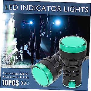 Unomor 10 Pcs 1 Set harbor Marine Navigation Lamps signal light yacht lights yacht marine truck Yacht Lights indicator light working lamp Port Light Boat Lamps Light bulb headlights abs