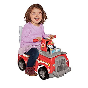Paw Patrol Kids Ride On Marshall Fire Truck Ride-On with Lights and Sounds