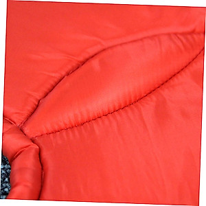 Parliky Protective Dog Collar Red Polyester Sponge Design for Dog Licking Prevention and Comfort