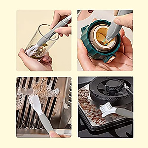 Cleaning Brush Grout Crevice Brush - Grout Cleaning Brush Deep Detail Clean Scrub Brush Crevice Cleaning Brush is Applicable to Various Narrow Spaces Such as Bottle Cap/Faucet/Stove/Window/Tile
