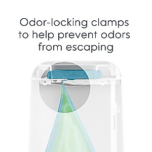 Diaper Genie Signature Pail Includes 1 Easy Roll Refill with 18 Bags | Holds Up to 846 Newborn-Sized Diapers Per Refill