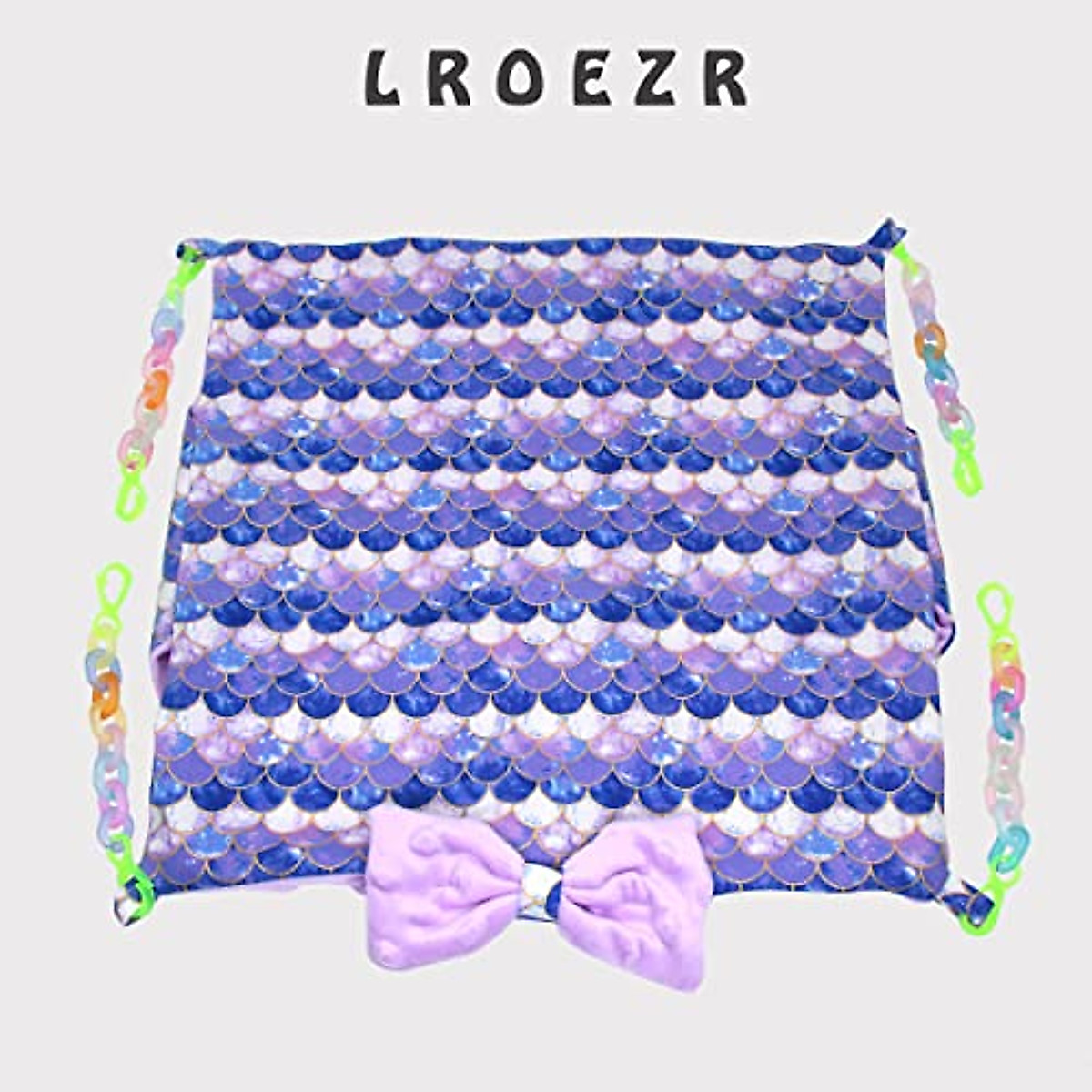 LROEZR Pet Small Animal Hanging Hammock Rat Hamster Squirrel Hanging Bunk Bed Guinea Pig Hammock Cage Toy for Hamster Chinchilla Rat Sugar Glider Parrot Hideout (Style 1)